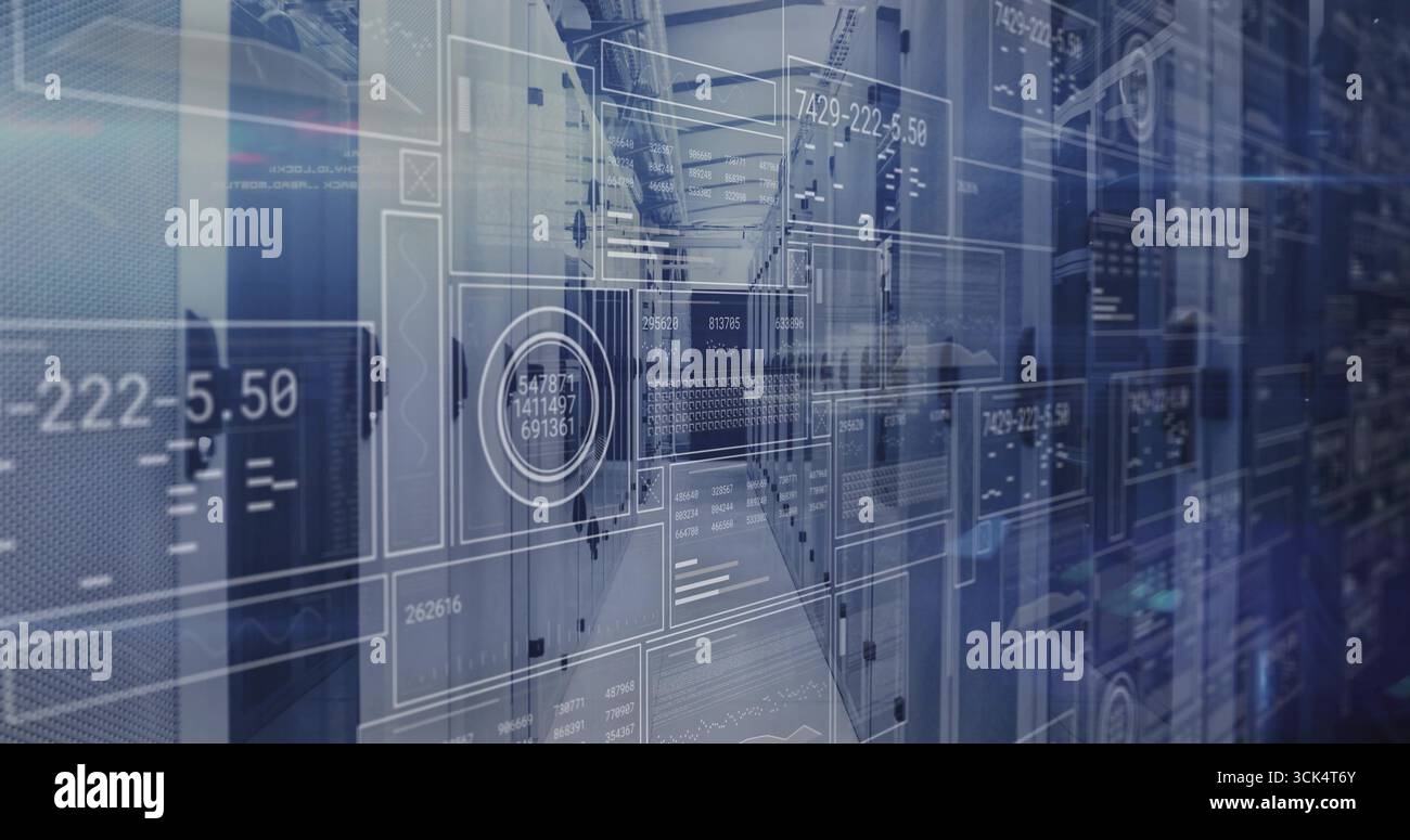 Displaying server racks blinking hi-res stock photography and images - Alamy