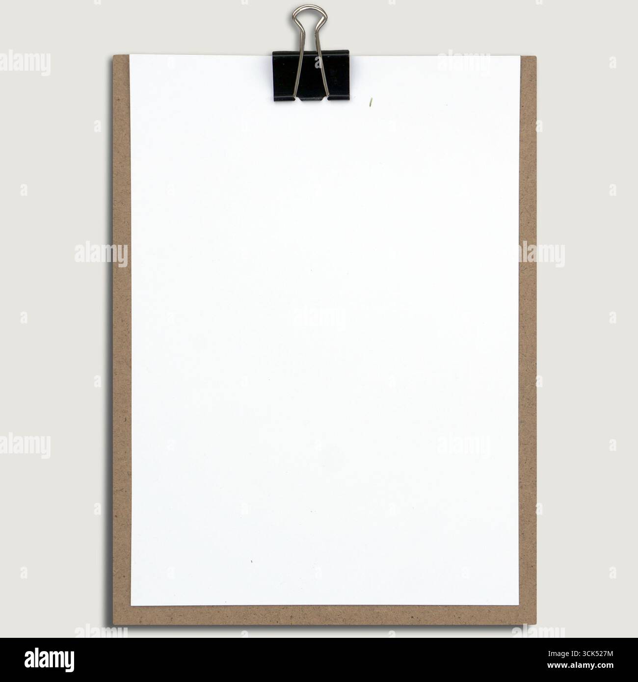 A blank clipboard with a paper sheet, ready for notes or drawings Stock ...