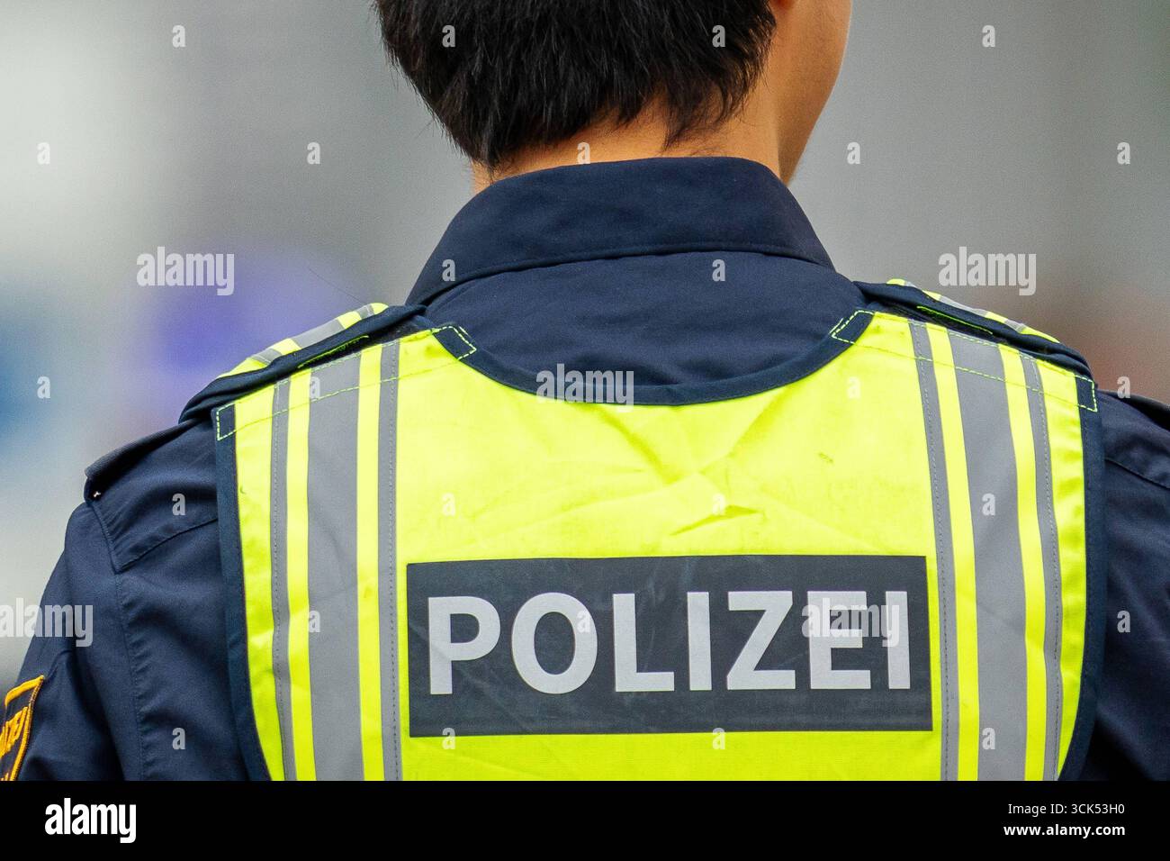 Bavaria, Germany - September 9, 2025: A police officer wearing a cap ...