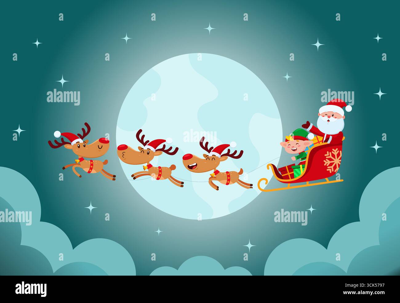 Man riding sledge on Stock Vector Images - Alamy