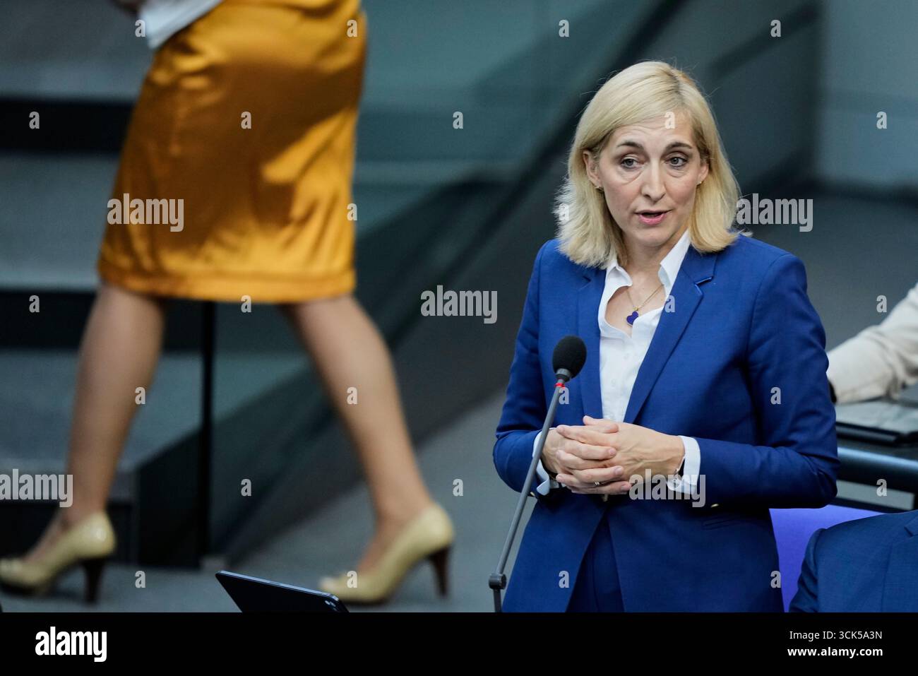German Health Minister Nina Warken answers questions of lawmakers ...