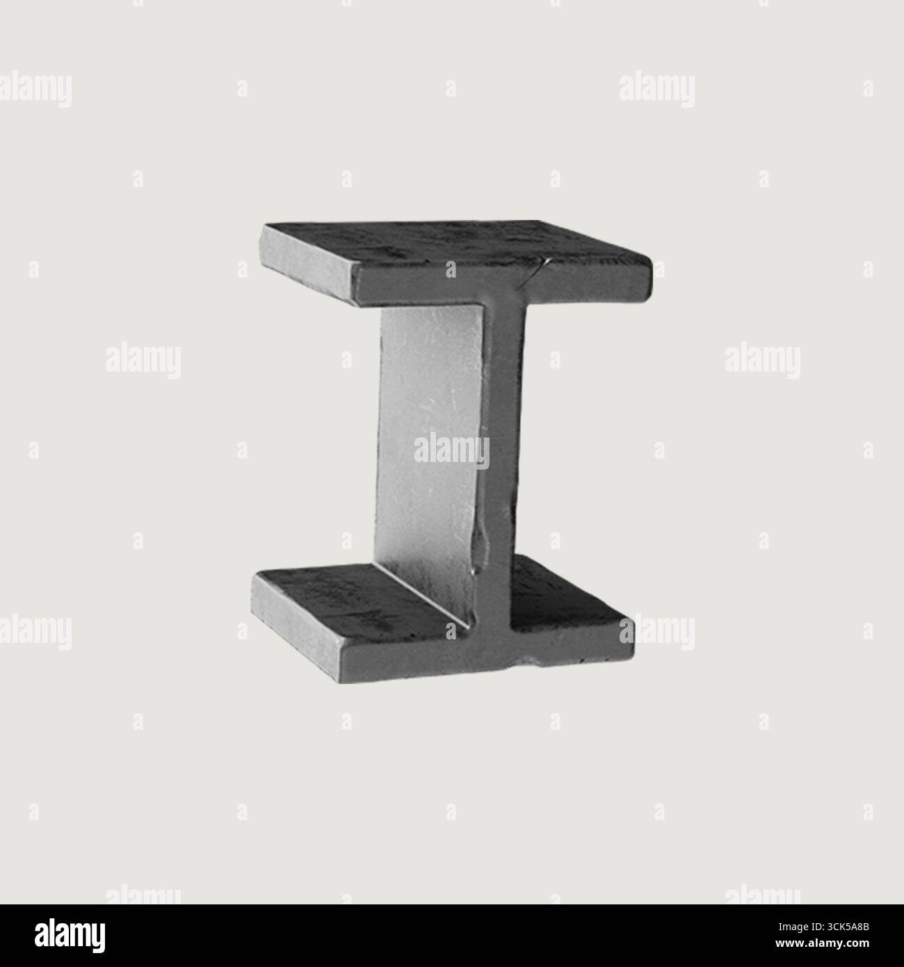 A metal I-beam commonly used in construction for structural support ...