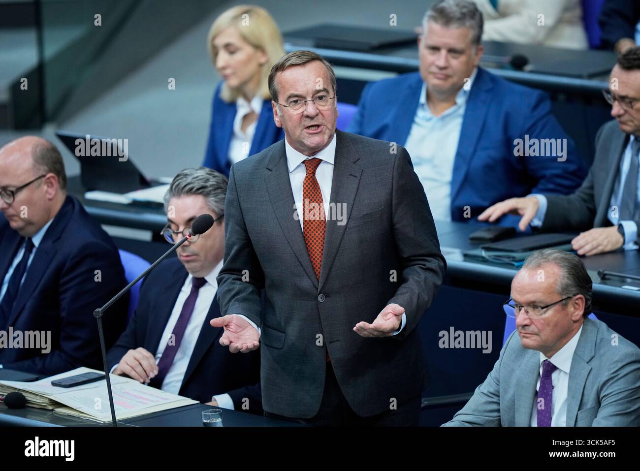 German Defence Minister Boris Pistorius answers questions of lawmakers ...