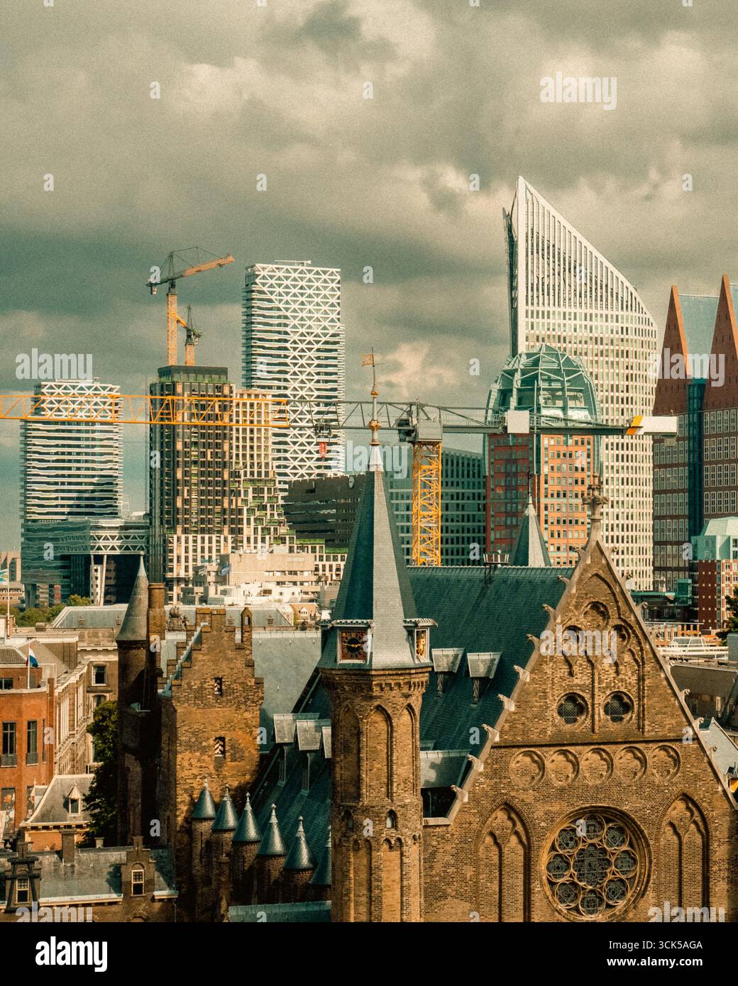 Hague skyline modern towers hi-res stock photography and images - Alamy