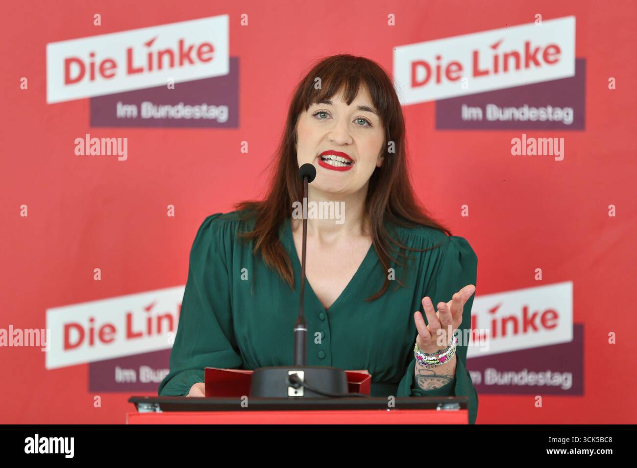 Berlin, Deutschland, 09.09.2025: Deutscher Bundestag: Linke ...