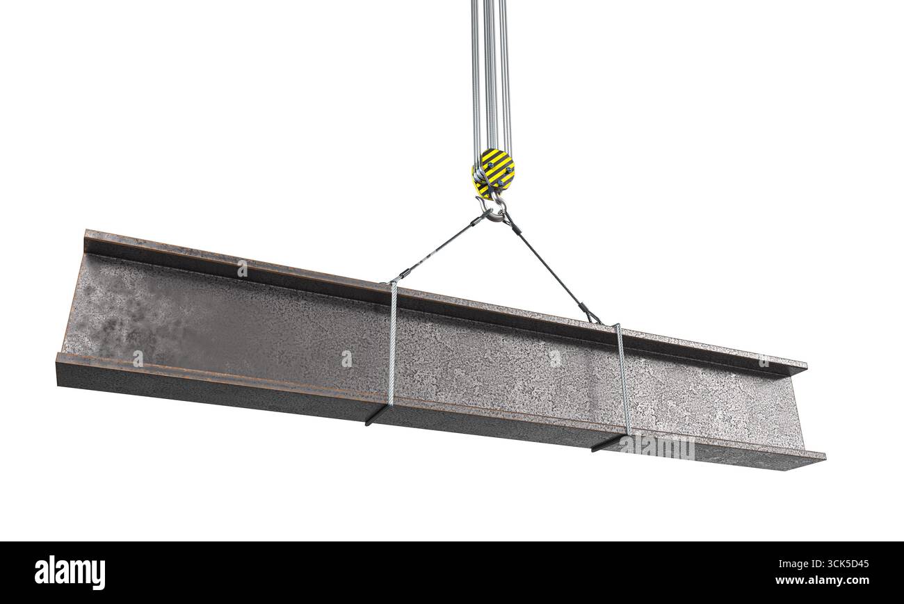 Industry engineering beam steel Cut Out Stock Images & Pictures - Alamy