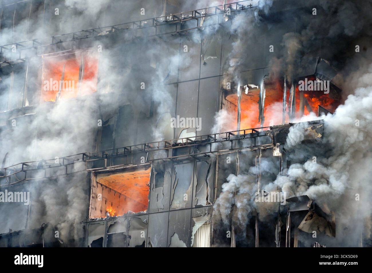 September 10, 2025, Kathmandu, Nepal: The rooms are still burning at ...