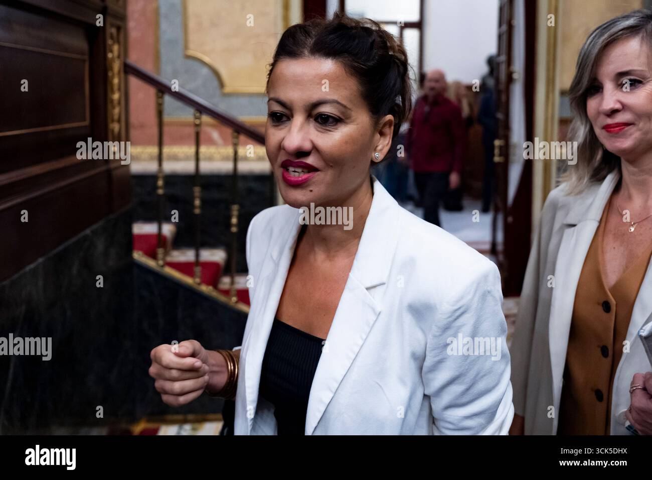 Sira Rego, Spanish minister of youth and children, seen at the Spanish ...
