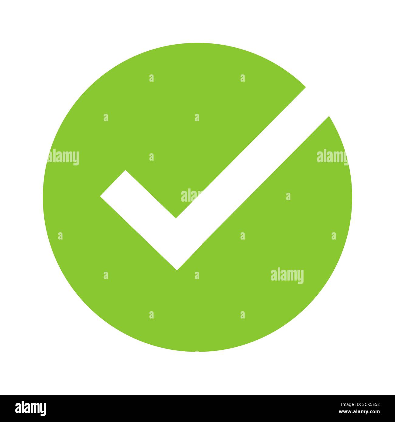 Circle checkmark icon validation Stock Vector Images - Alamy