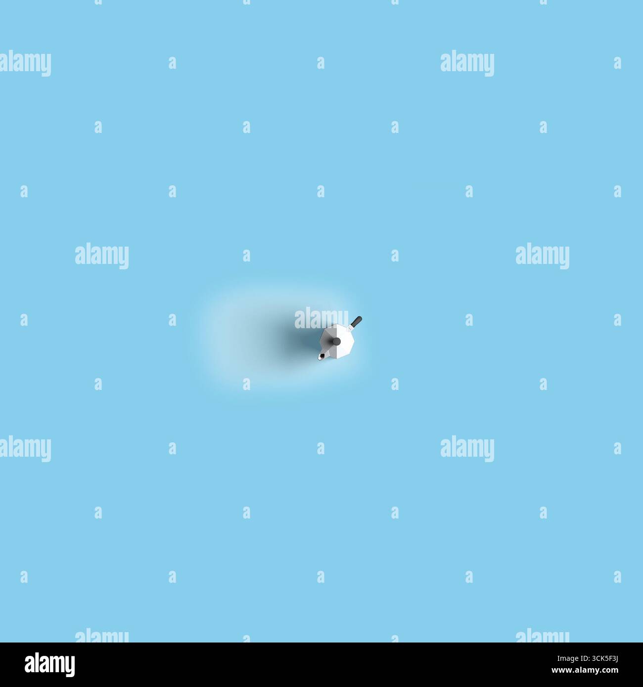 A minimalist depiction of a small, round object casting a shadow on a ...