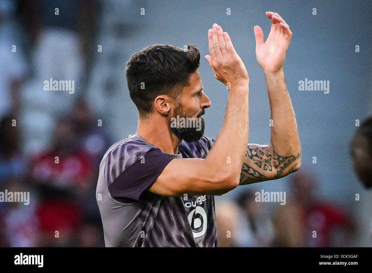Olivier GIROUD of Lille during the French championship Ligue 1 football ...
