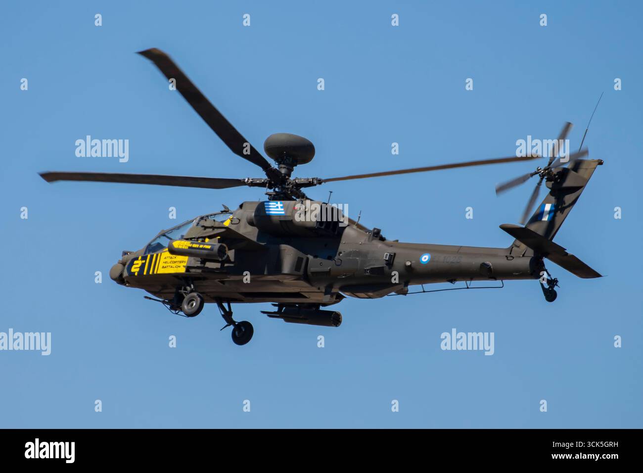 Boeing AH-64 Apache at AFW 2025 in Tanagra, Greece Stock Photo - Alamy