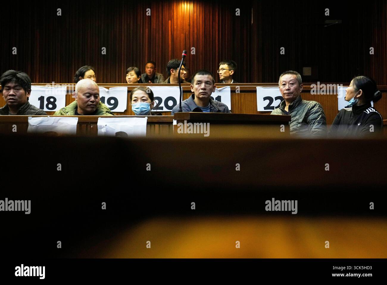 FILE - Convicted Chinese nationals during their appearance in the high ...