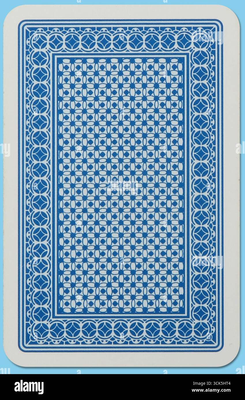 Playing card back design red hi-res stock photography and images - Alamy