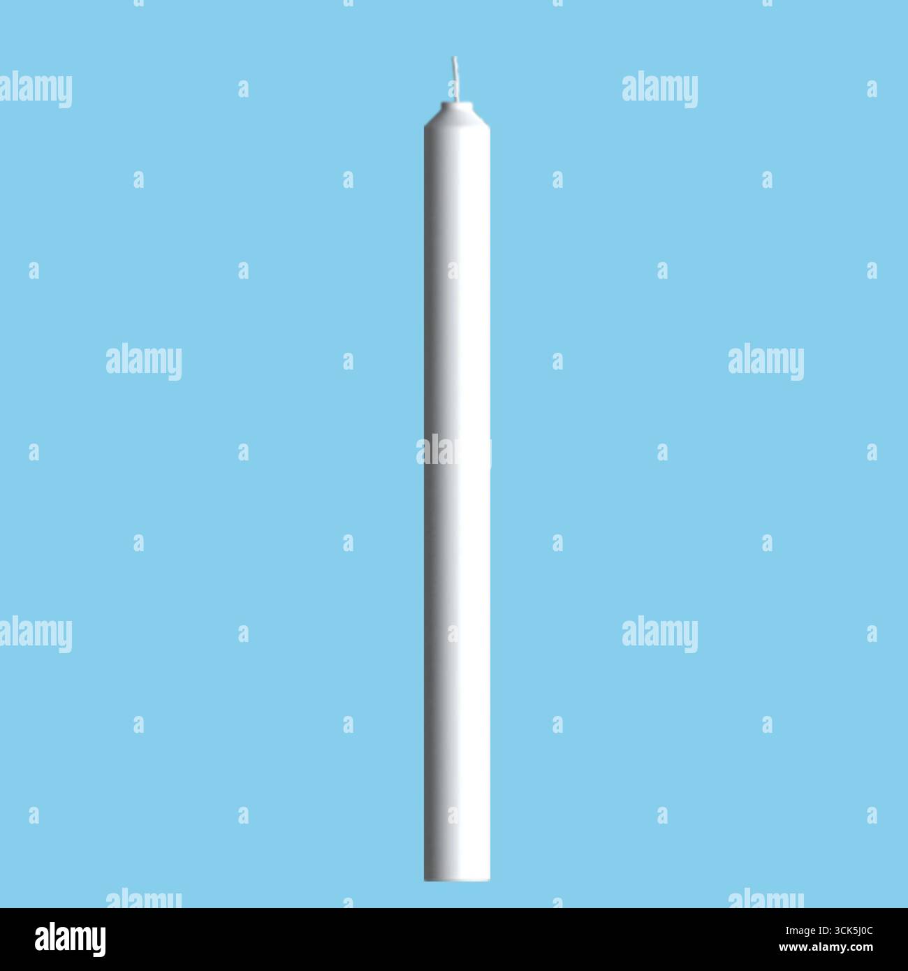 A tall, slender white cylinder, likely a gas cylinder, used for storage ...