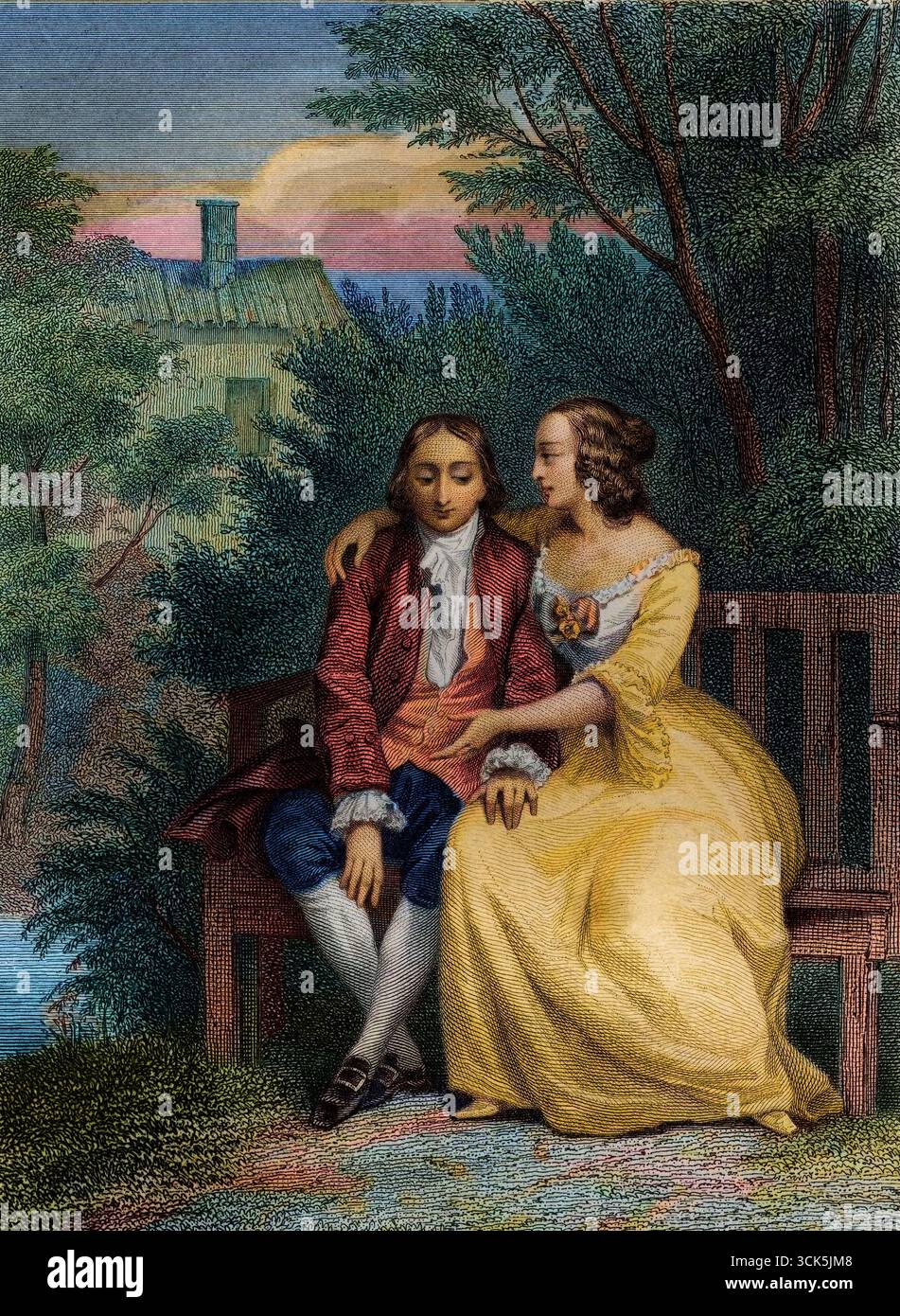Illustration for the "confessions" of the Swiss philosopher and thinker ...