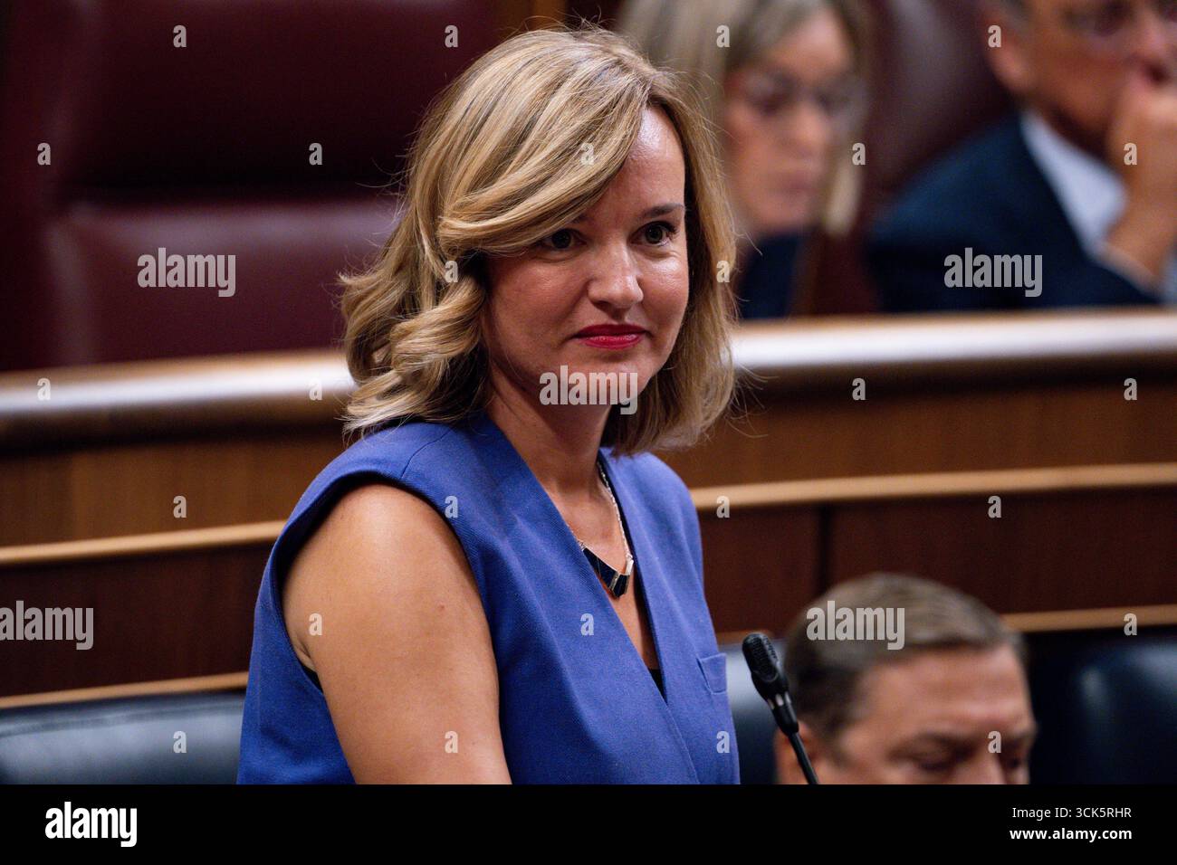 Pilar Alegria, Spanish Minister of Education and Sport, seen at the ...
