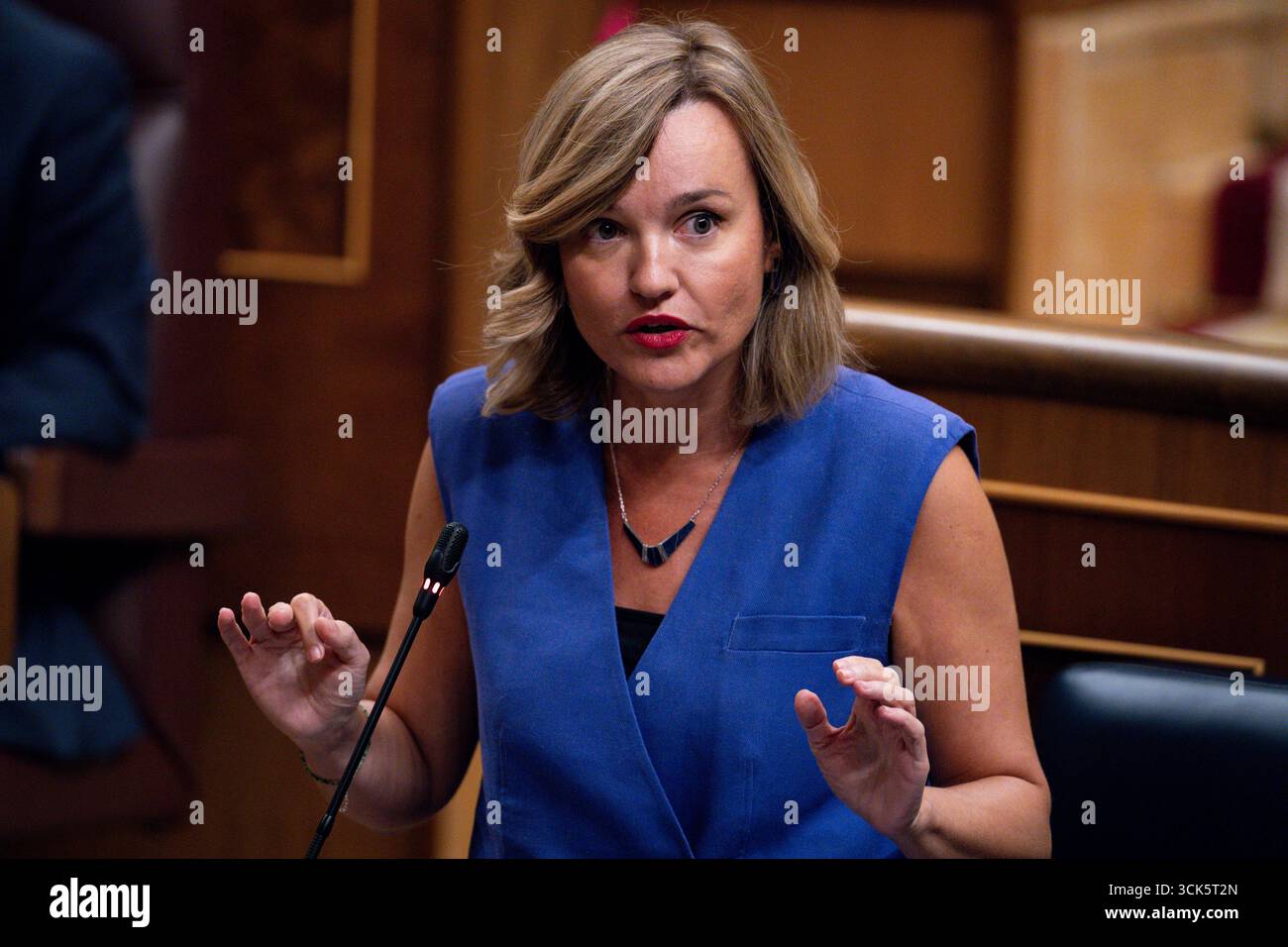 Pilar Alegria, Spanish Minister of Education and Sport, seen at the ...