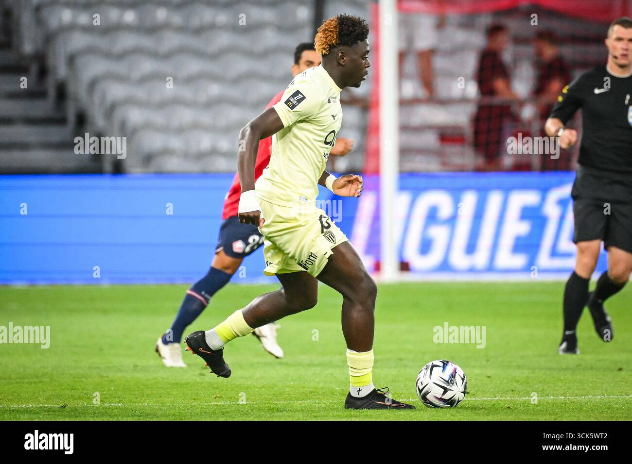 Christian MAWISSA of Monaco during the French championship Ligue 1 ...