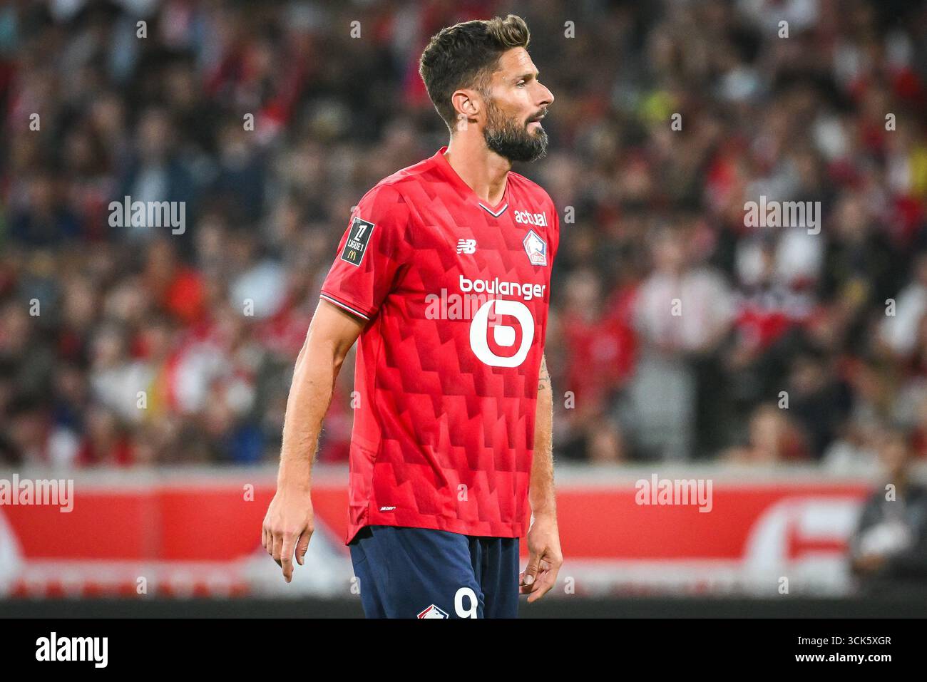 Olivier GIROUD of Lille during the French championship Ligue 1 football ...