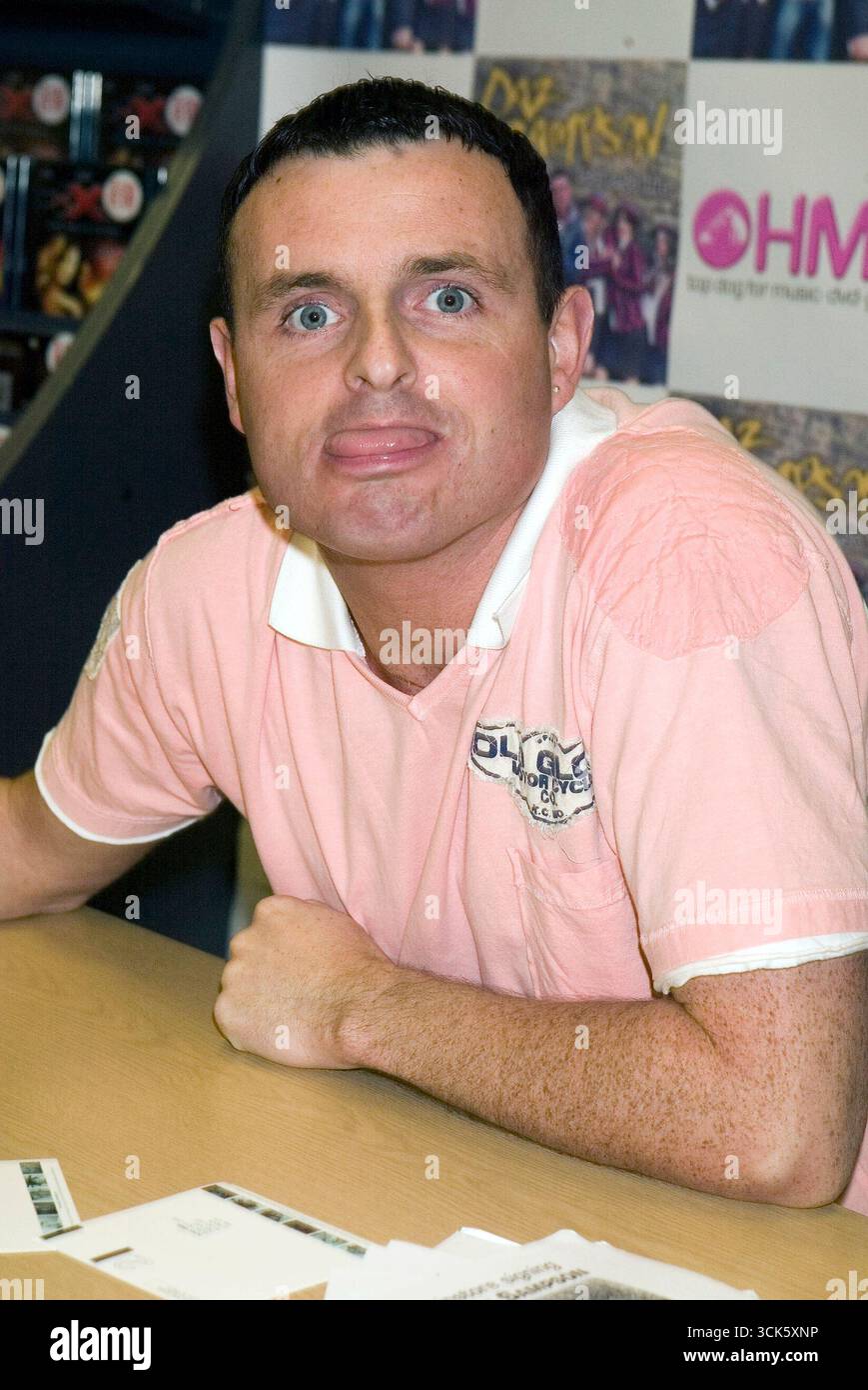 Daz Sampson (the UK entrant for Eurovision) at a signing of his record ...