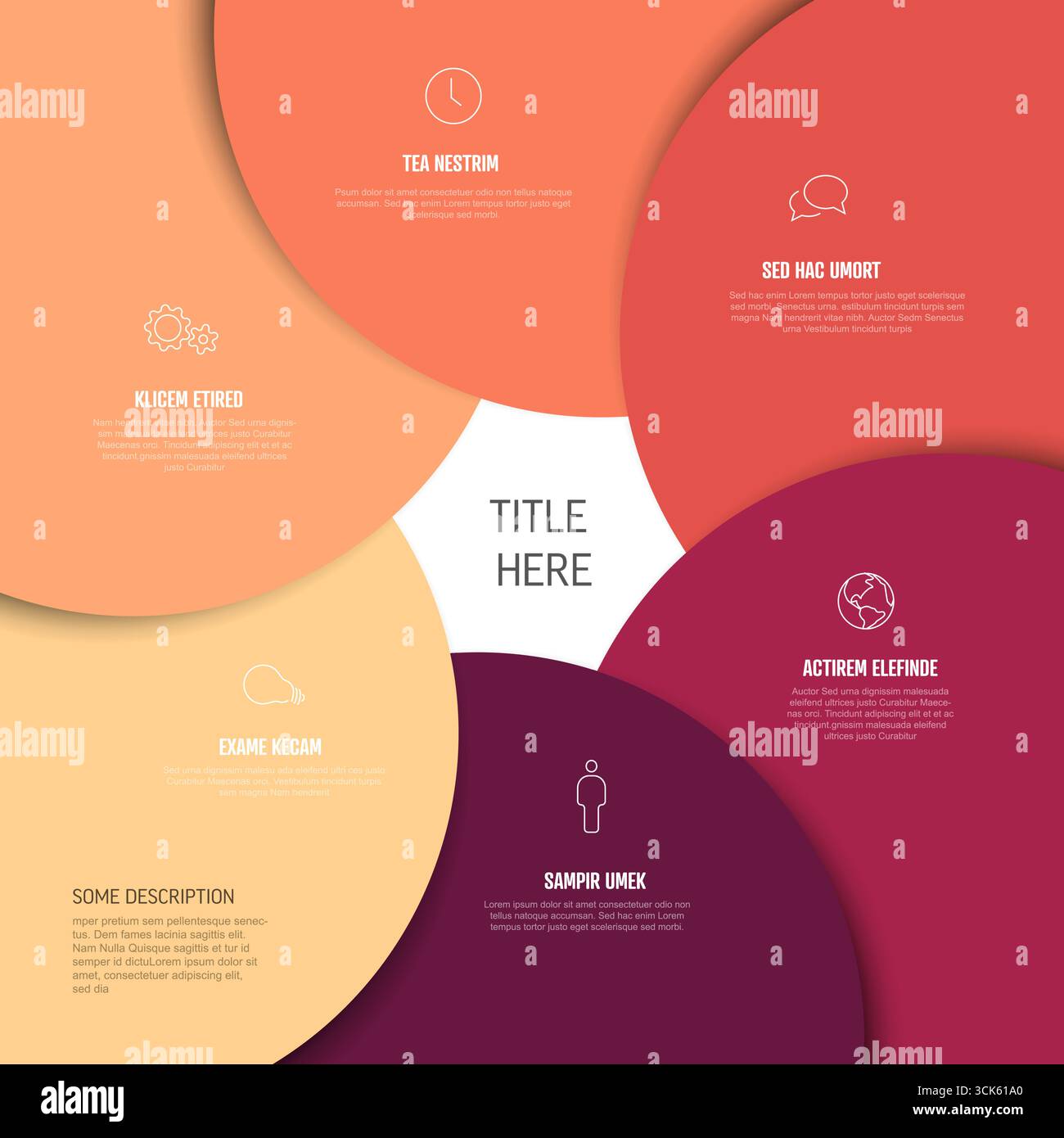 Interconnected circular sections hi-res stock photography and images ...