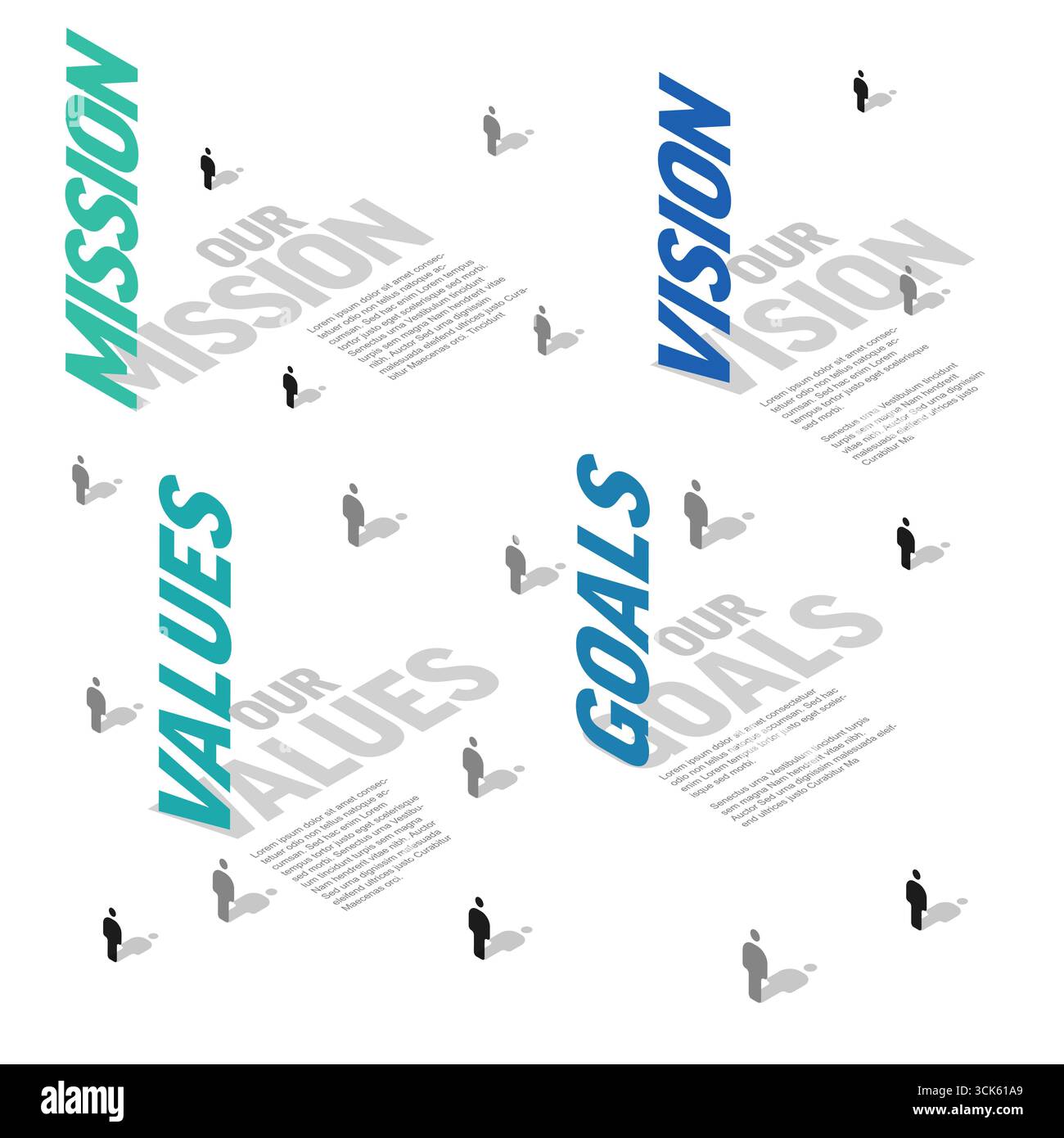 Goals inspiration mission motivation Stock Vector Images - Alamy