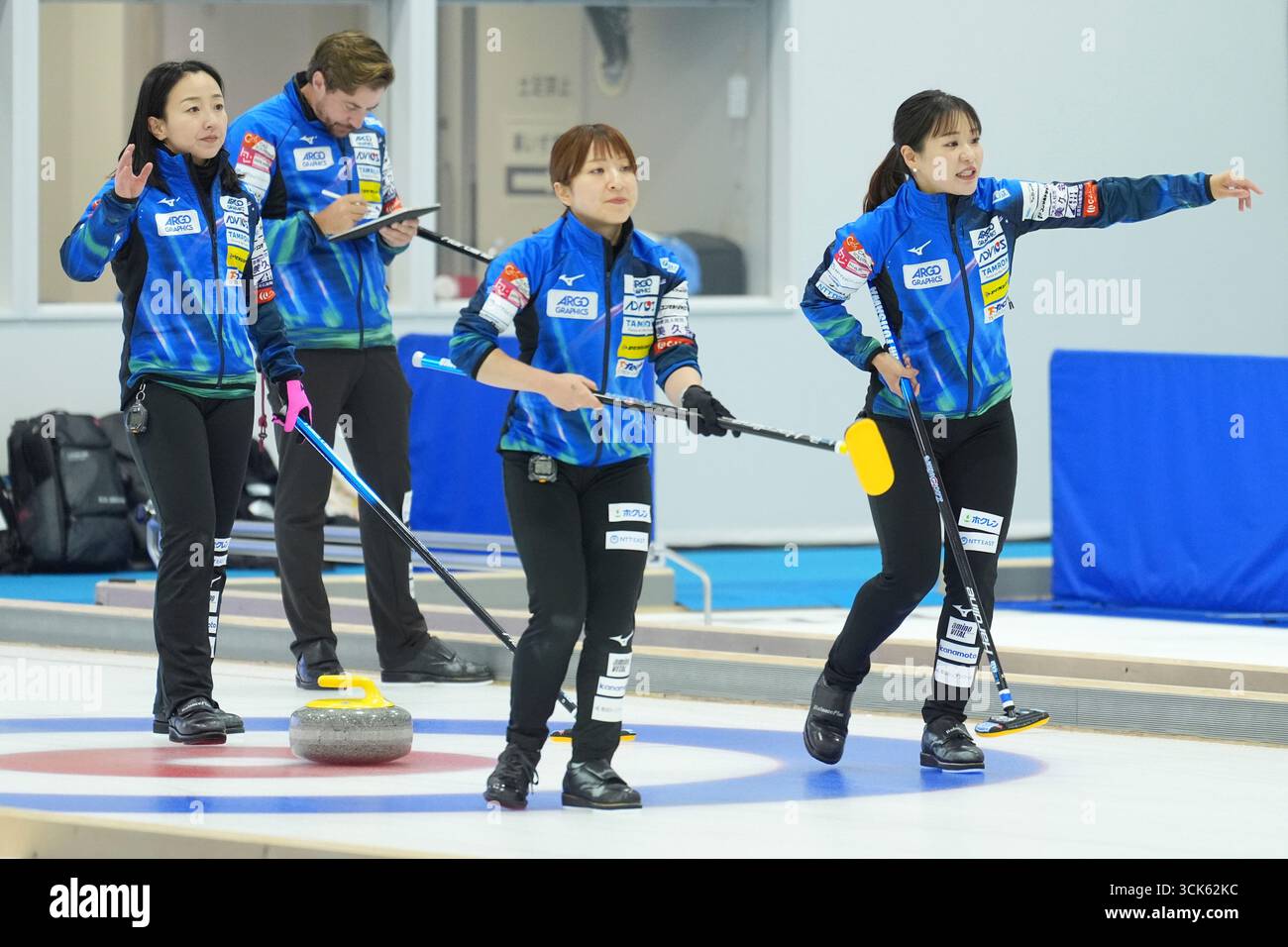 Loco Solare's Satsuki Fujisawa (L), Yumi Suzuki (C), and Chinami ...