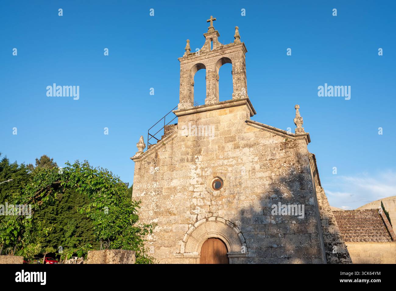 An Ancient Romanesque Stone Church in Spain. Concept Enduring faith and ...