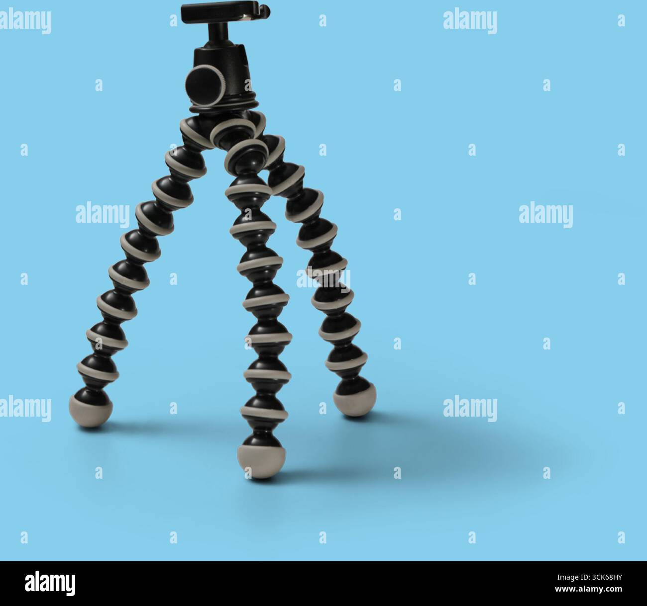 A flexible tripod with bendable legs designed for stability and ...