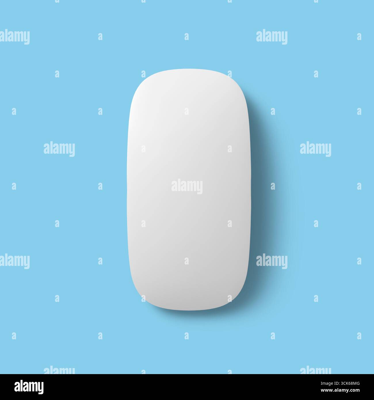 A sleek, minimalistic design of a white, oval-shaped object, likely a ...