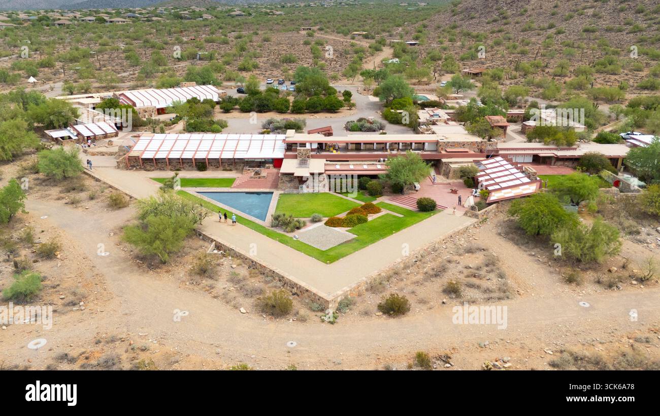 Frank lloyd wright taliesin aerial hi-res stock photography and images ...
