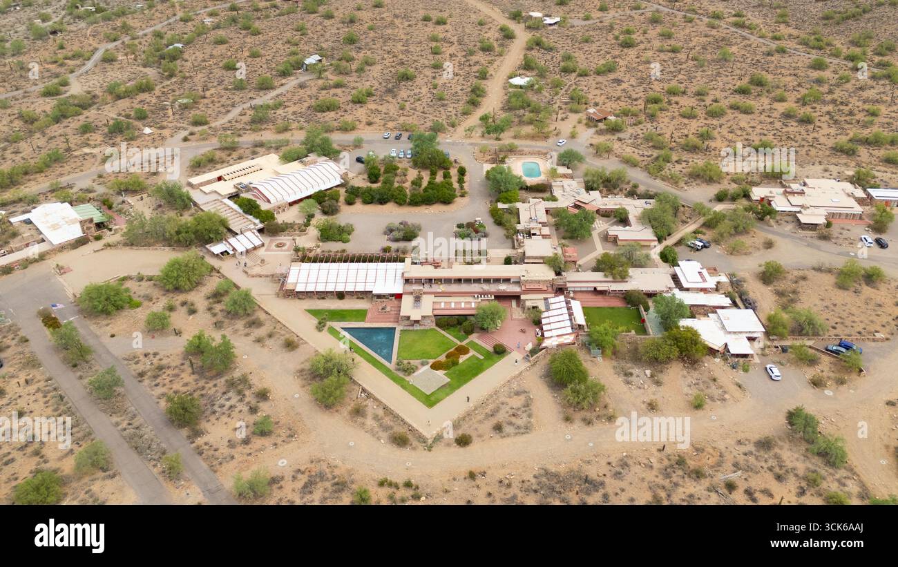 Frank lloyd wright taliesin aerial hi-res stock photography and images ...