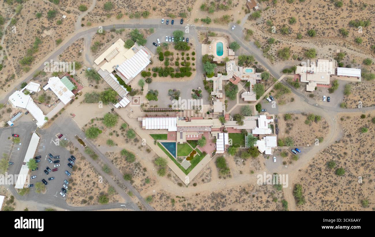 Frank lloyd wright taliesin aerial hi-res stock photography and images ...