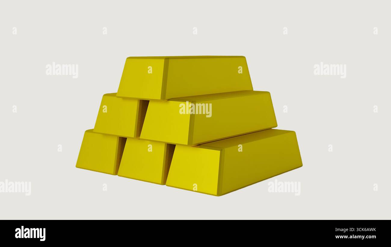Stacked gold bars digital hi-res stock photography and images - Alamy