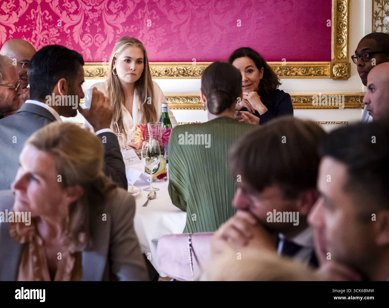 AMSTERDAM – Princess Amalia listens to city poet Ellen Deckwitz recite ...
