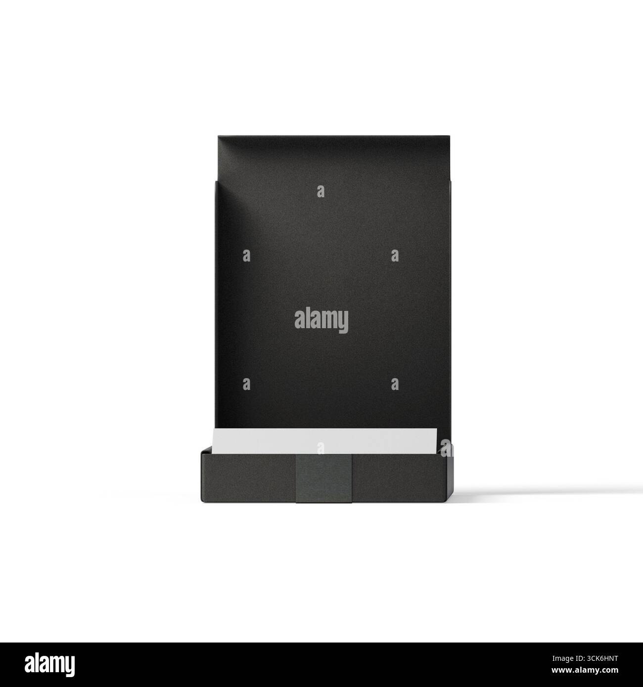 A sleek black box with a pull-out drawer, designed for storing or ...