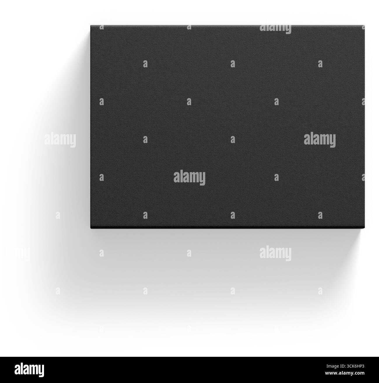 A minimalistic black rectangular object with soft shadows, suggesting a sleek and modern design ...