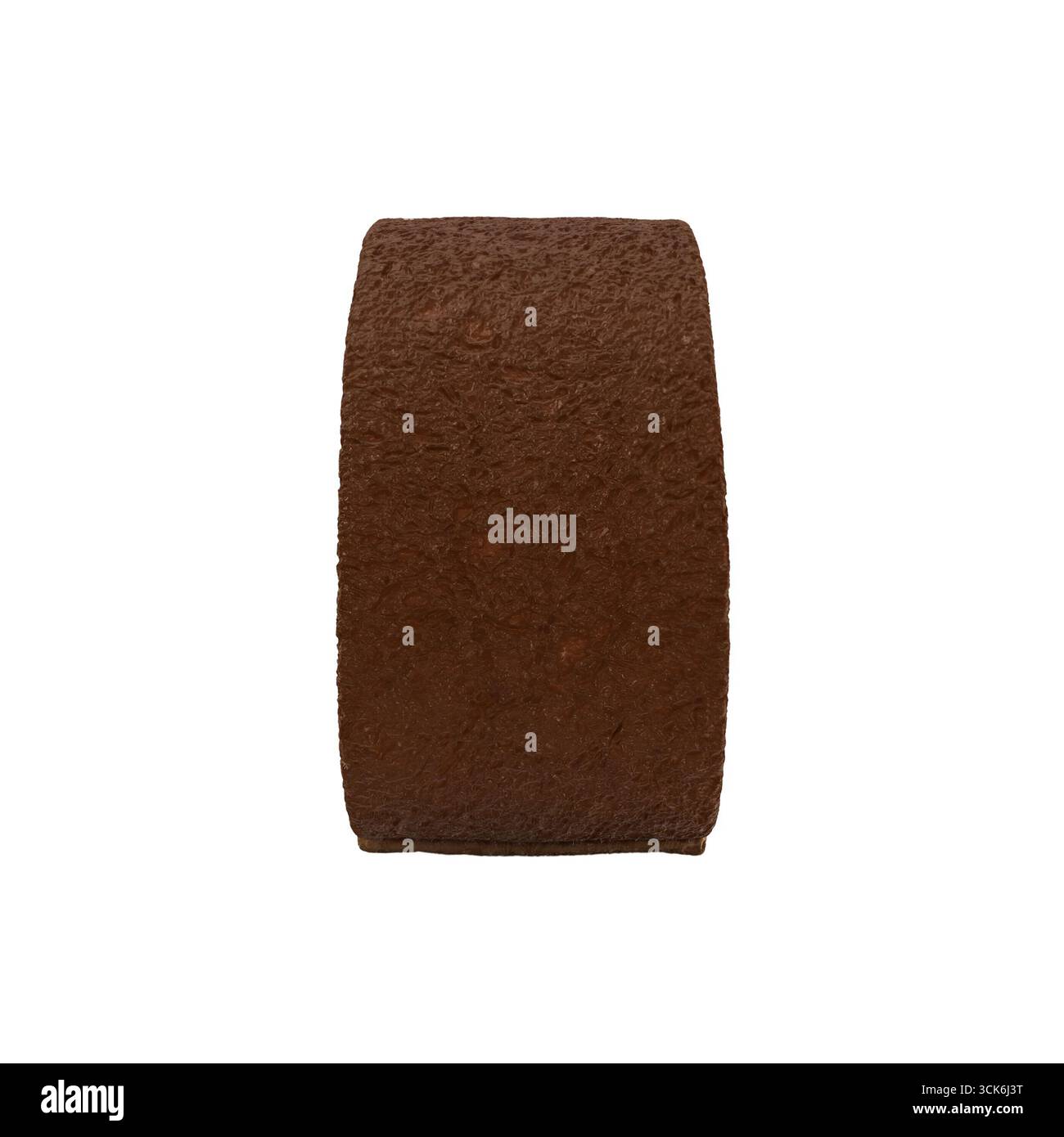 A simple, textured brown cylindrical object, possibly a piece of ...