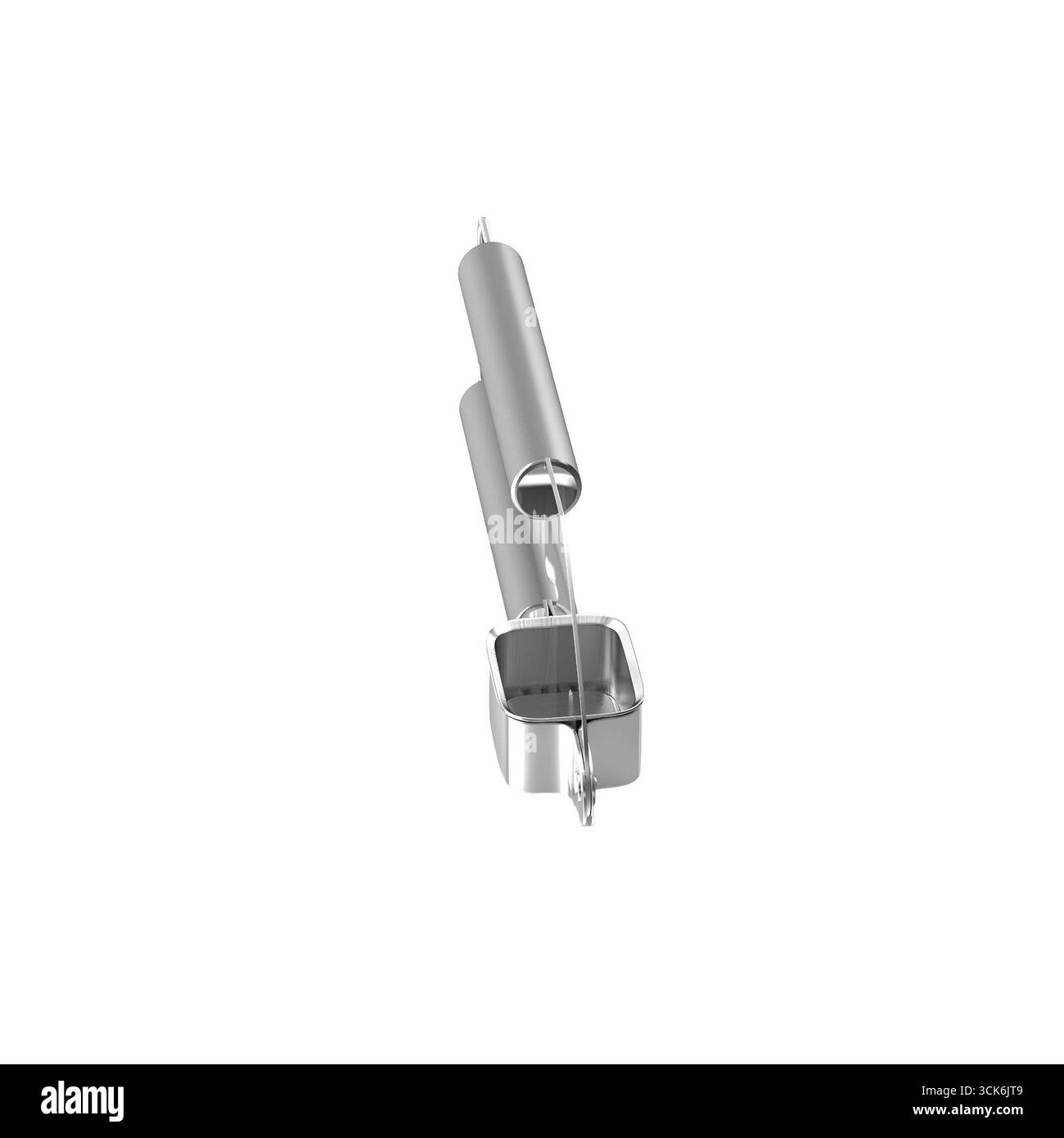A sleek, metallic tool designed for precision tasks, featuring a ...