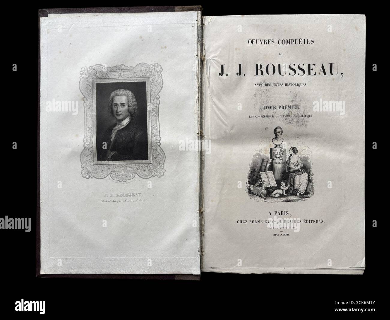 "Complete Works of Jean Jacques Rousseau - with historical notes - In 4 ...