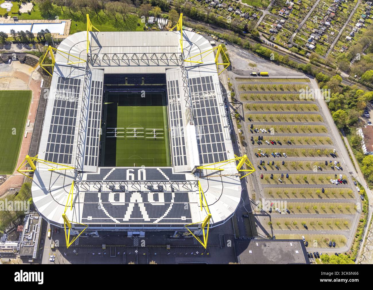 Aerial photo, BVB 09 Borussia Dortmund Bundesliga stadium Signal Iduna ...