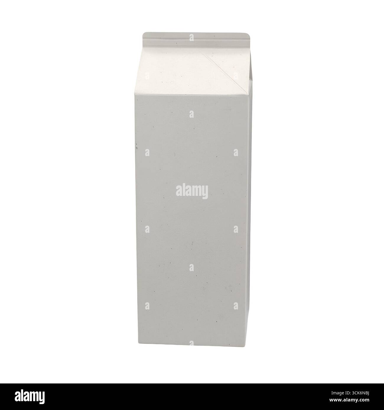 A plain white milk carton, typically used for packaging dairy products ...