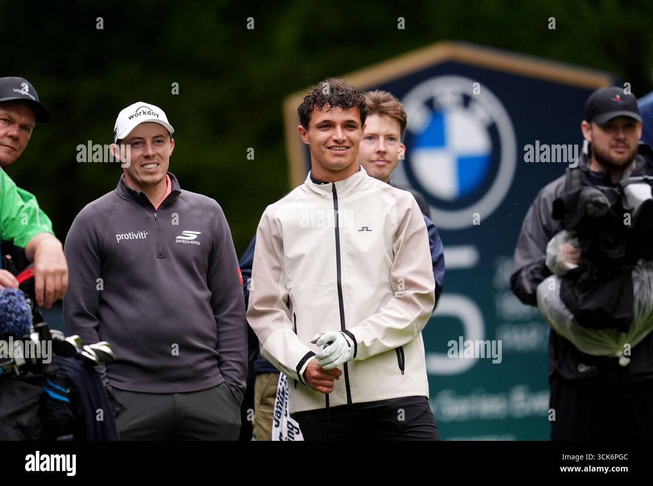 Lando Norris during a Pro-AM round ahead of the 2025 BMW PGA ...
