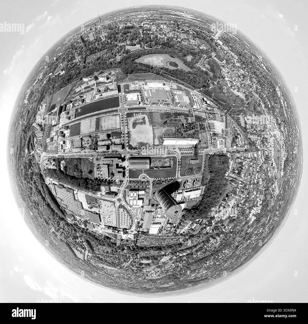 Wide angle 360 panorama Black and White Stock Photos & Images - Alamy