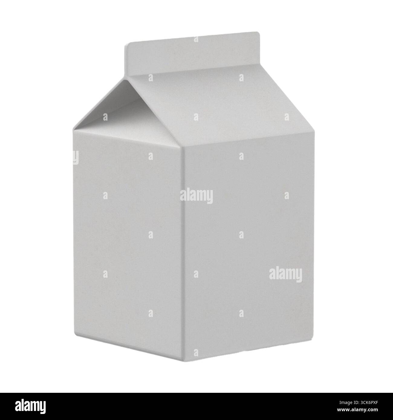 A plain white milk carton designed for packaging beverages Stock Photo ...