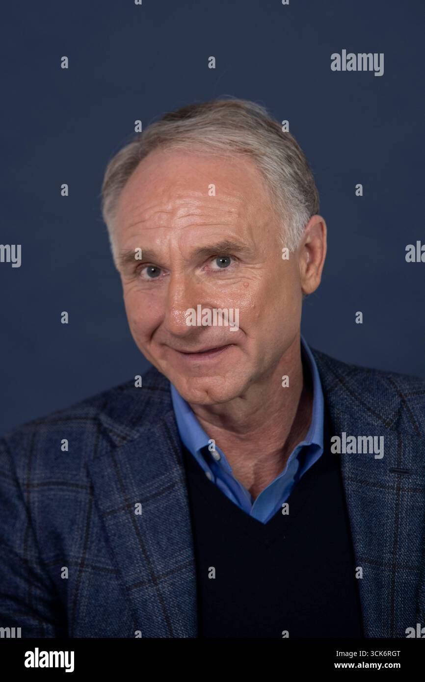 Dan Brown poses for a portrait on Tuesday, Sept. 9, 2025, in New York ...