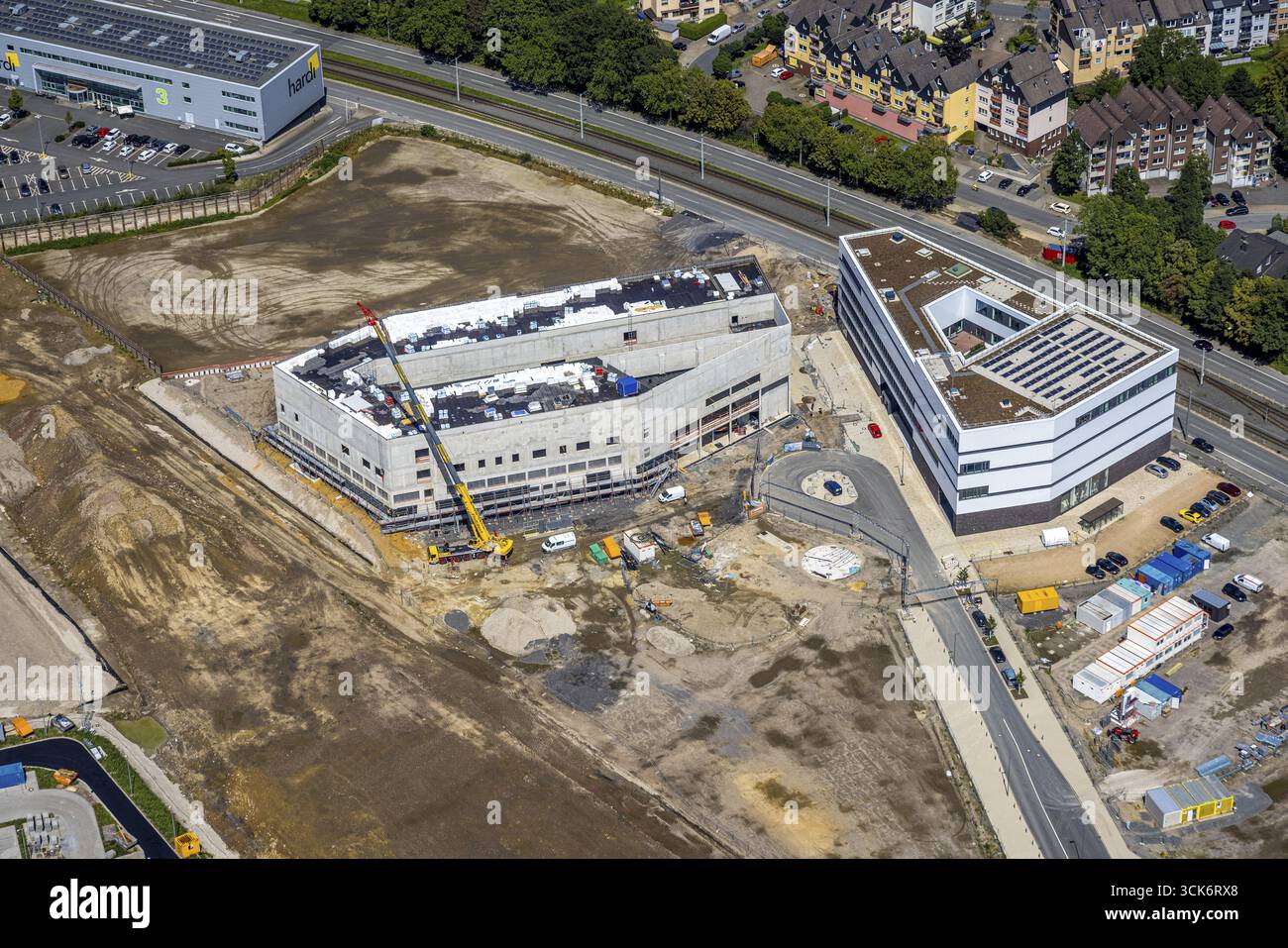 Aerial view, O-Werk Campus, large construction site Mark 51/7, new ...