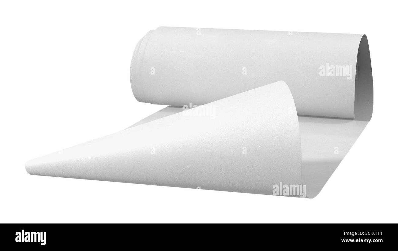 Unrolled wrapping paper Black and White Stock Photos & Images - Alamy