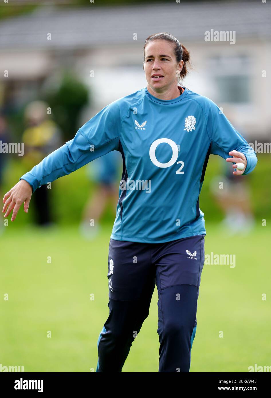 England's Emily Scarratt during a training session at SGS WISE Campus ...